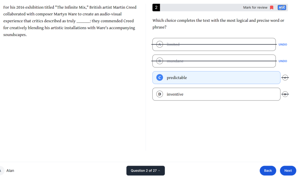 NALA PREP - Real Digital SAT Practice