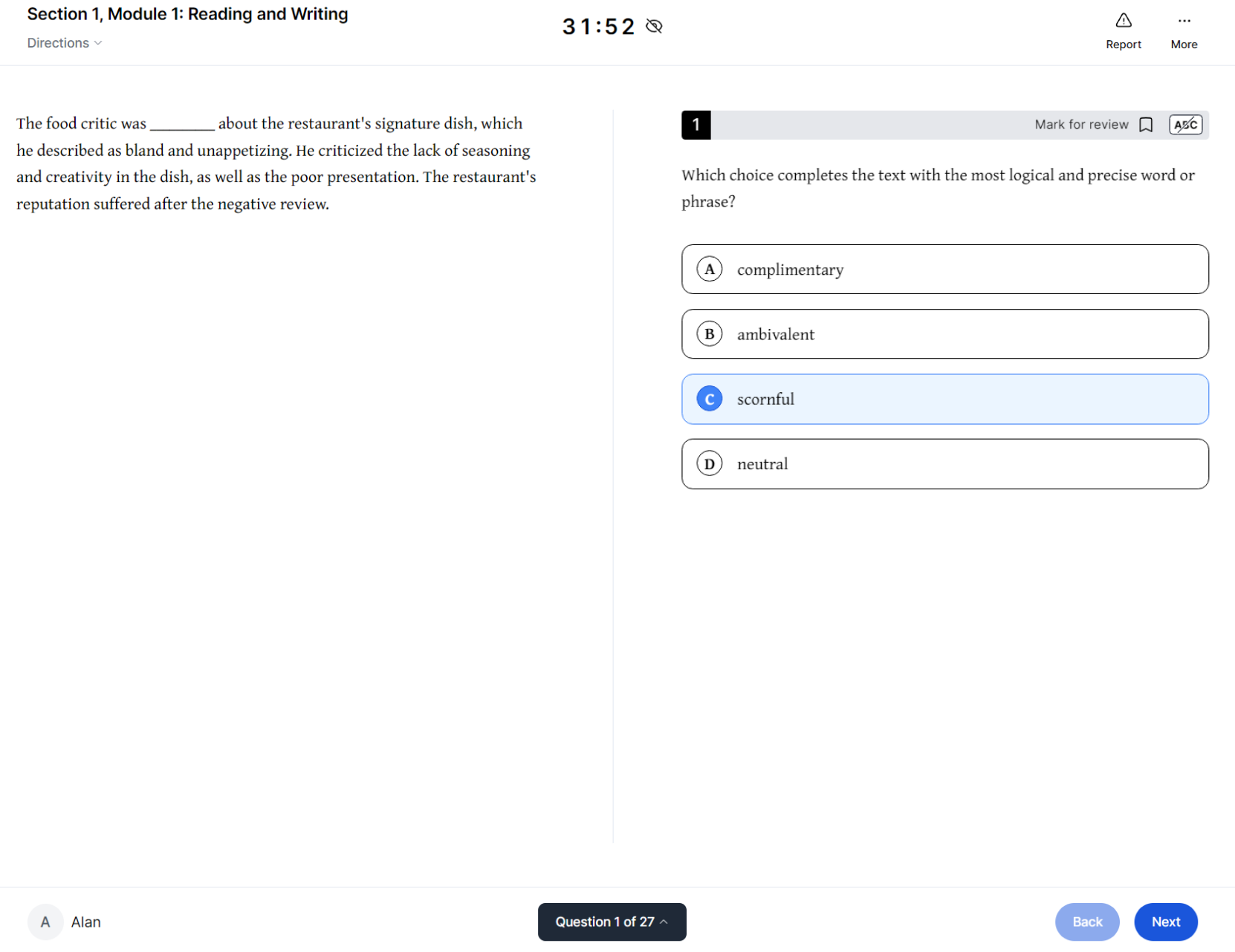 NALA PREP - Real Digital SAT Practice